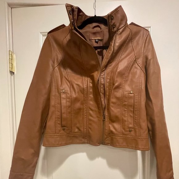 Hive and Honey | Jackets & Coats | Faux Leather Jacket Medium | Poshmark